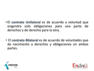 Clasificación de los contratos | PPTX