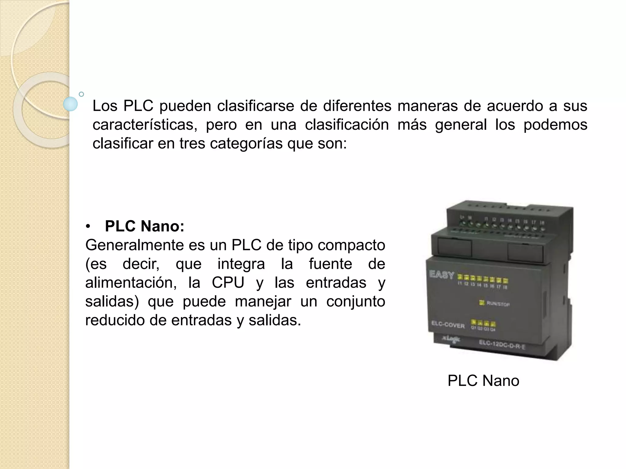 Clasificación de los controladores lógicos programables. | PPTX ...