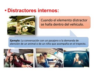 CLASIFICACIÓN DE LOS DISTRACTORES AL CONDUCIR NATALIA MOSQUERA.PPTX