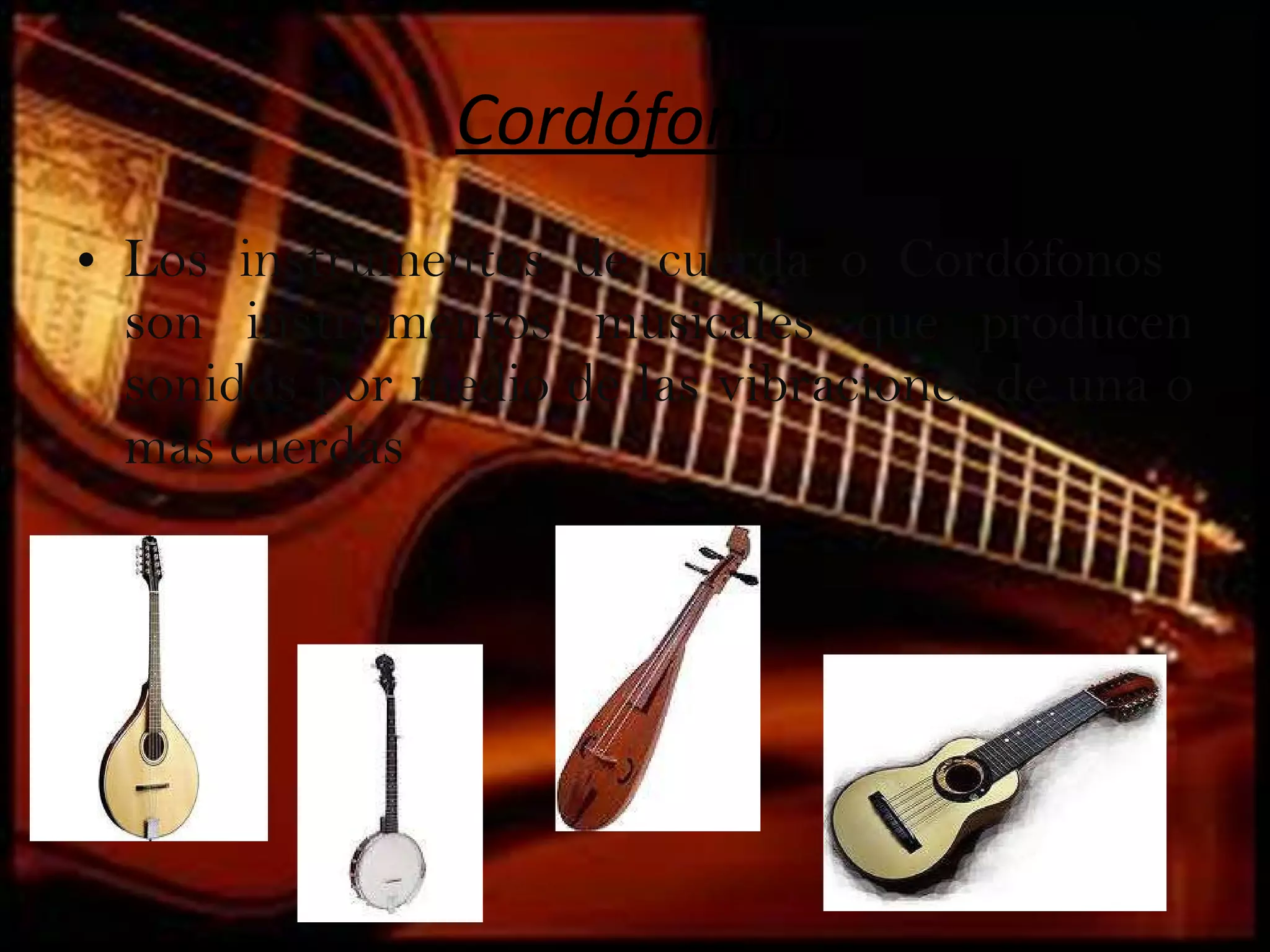 Clasificación de los instrumentos musicales | PPT