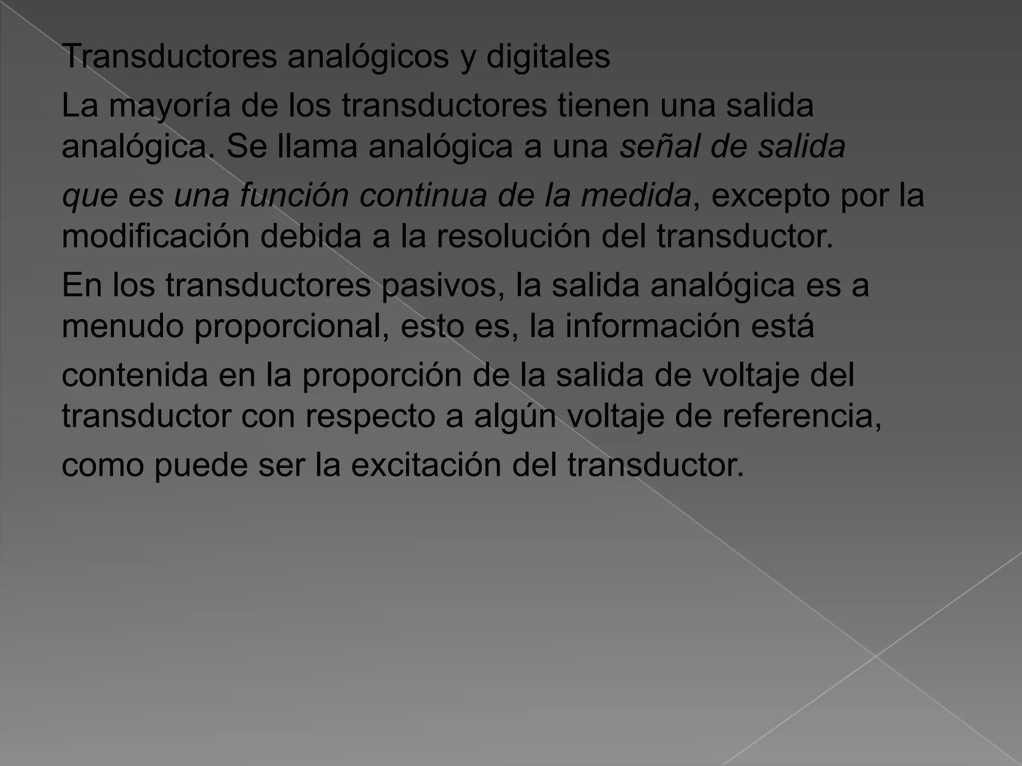 Clasificación de los transductores | PPT