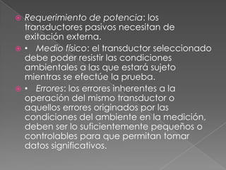 Clasificación de los transductores | PPTX