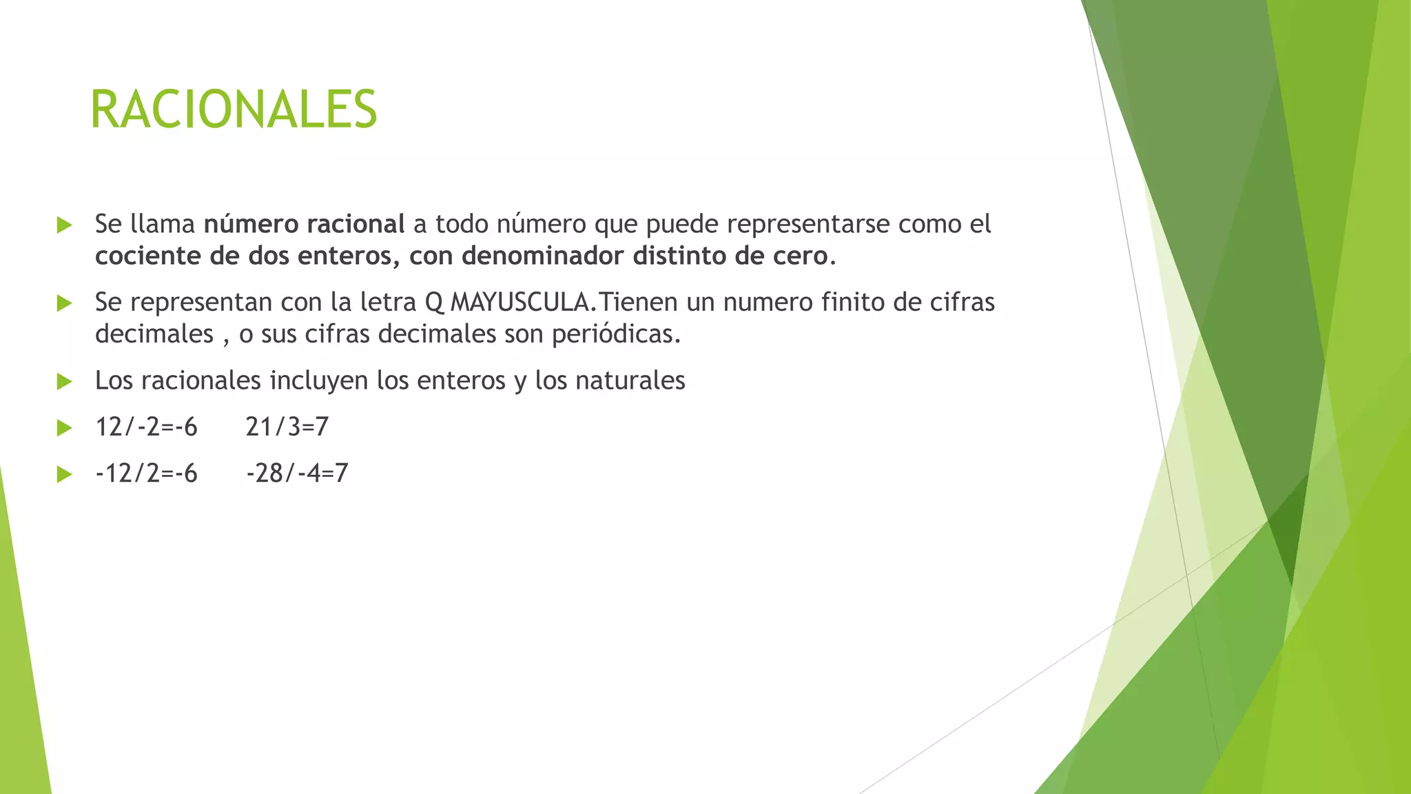 Clasificación de numeros reales | PPTX