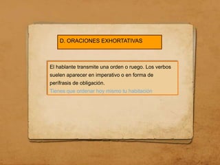 Clasificación de oraciones | PPTX