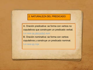 Clasificación de oraciones | PPTX