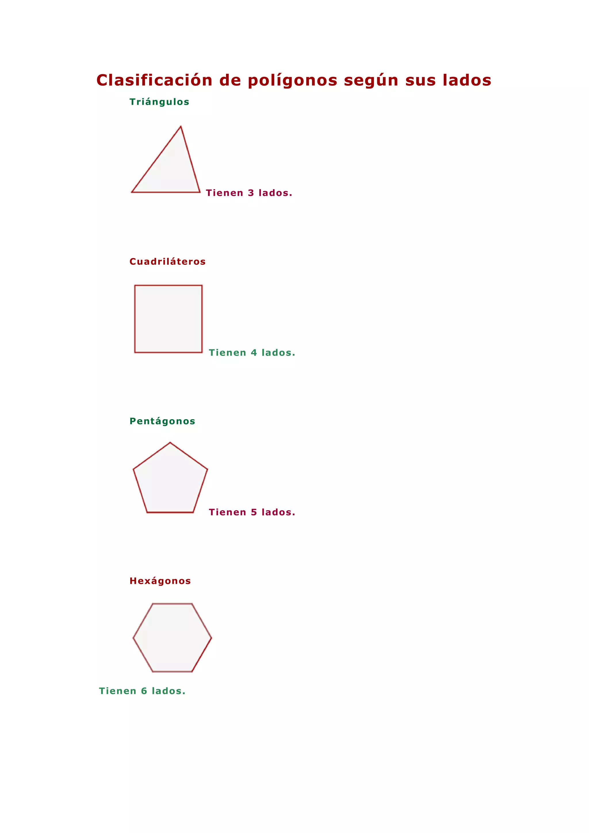 Clasificación de polígonos según sus lados | PDF | Geography | Science