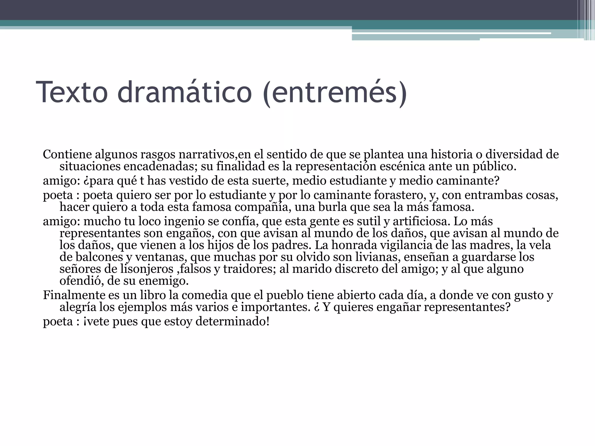 Clasificación de textos recreativos | PPTX