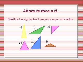 Clasificación de triángulos | ODP