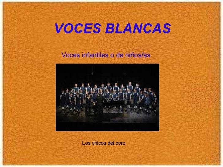 Clasificación de voces