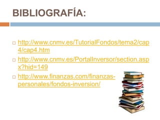 Clasificación fondos de inversión | PPTX