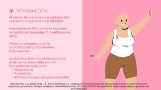Clasificación inmunohistoquímica del cáncer de mama y su importancia en ...