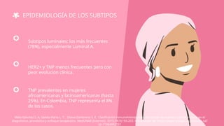 Clasificación inmunohistoquímica del cáncer de mama y su importancia en ...