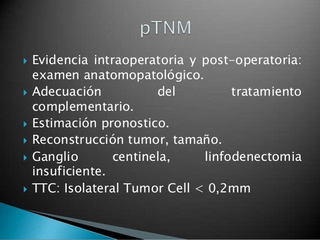 Clasificación Tnm
