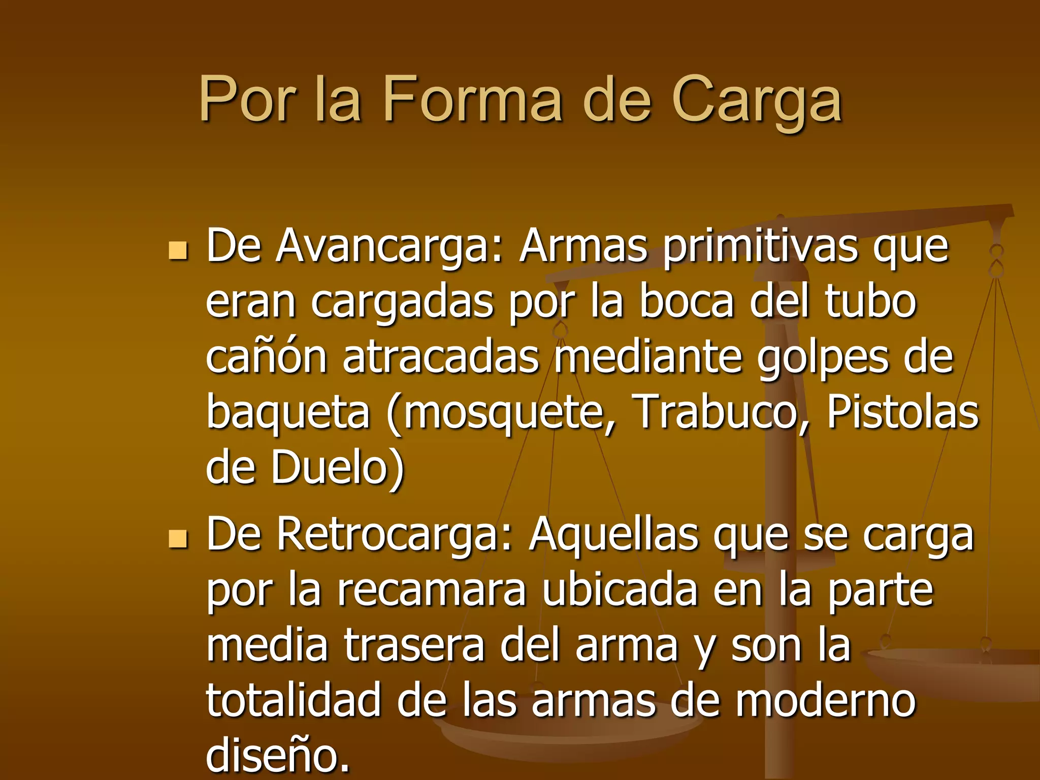 CLASIFICACION ARMAS.ppt