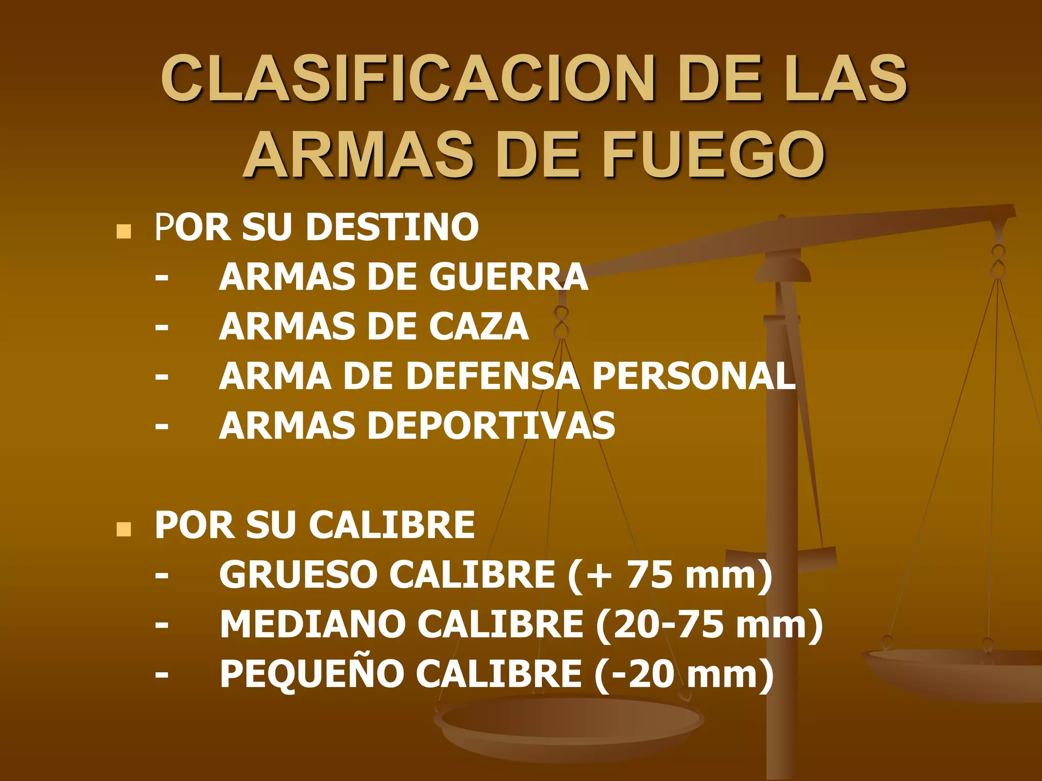 CLASIFICACION ARMAS.ppt
