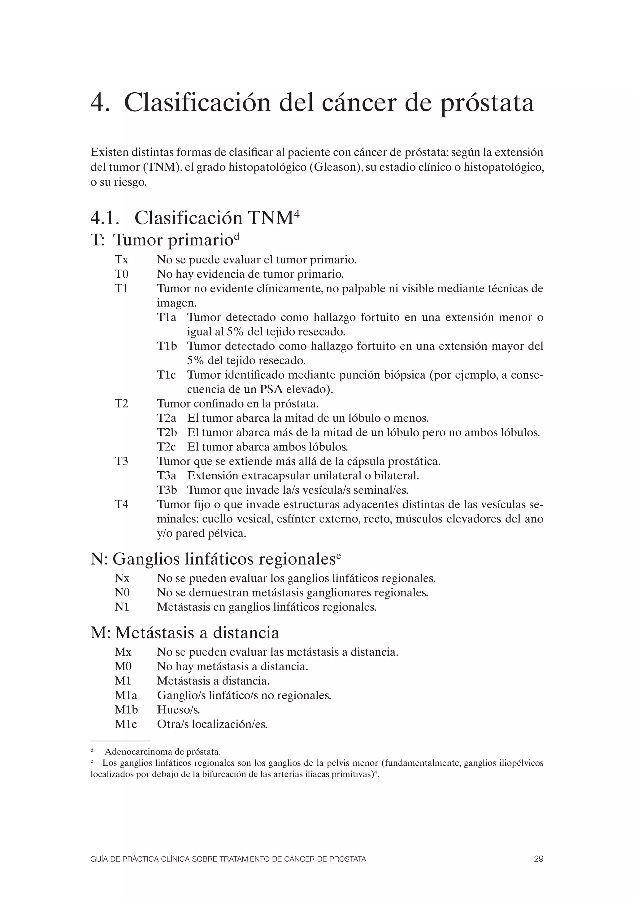 Clasificacion ca de prostata | PDF