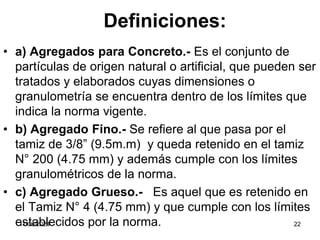 clasificacion de agreagados para la ing civil | PPT