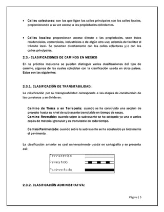 Clasificacion de carreteras y vialiadades | DOCX