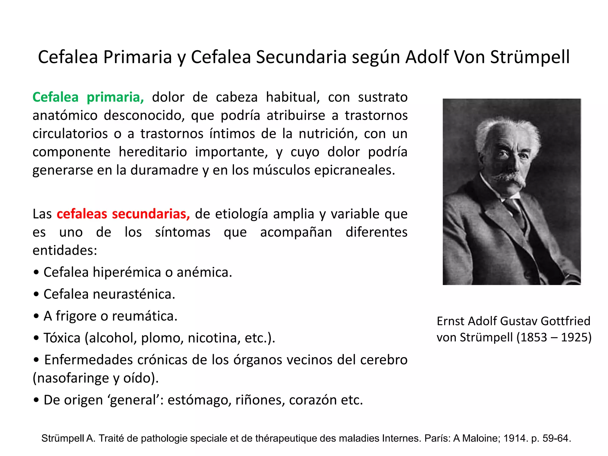 Clasificacion de cefalea | PPTX