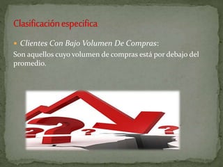 Clasificación de los clientes | PPTX