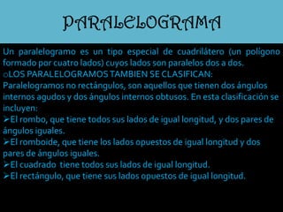 Clasificacion de c uadrilateros | PPTX