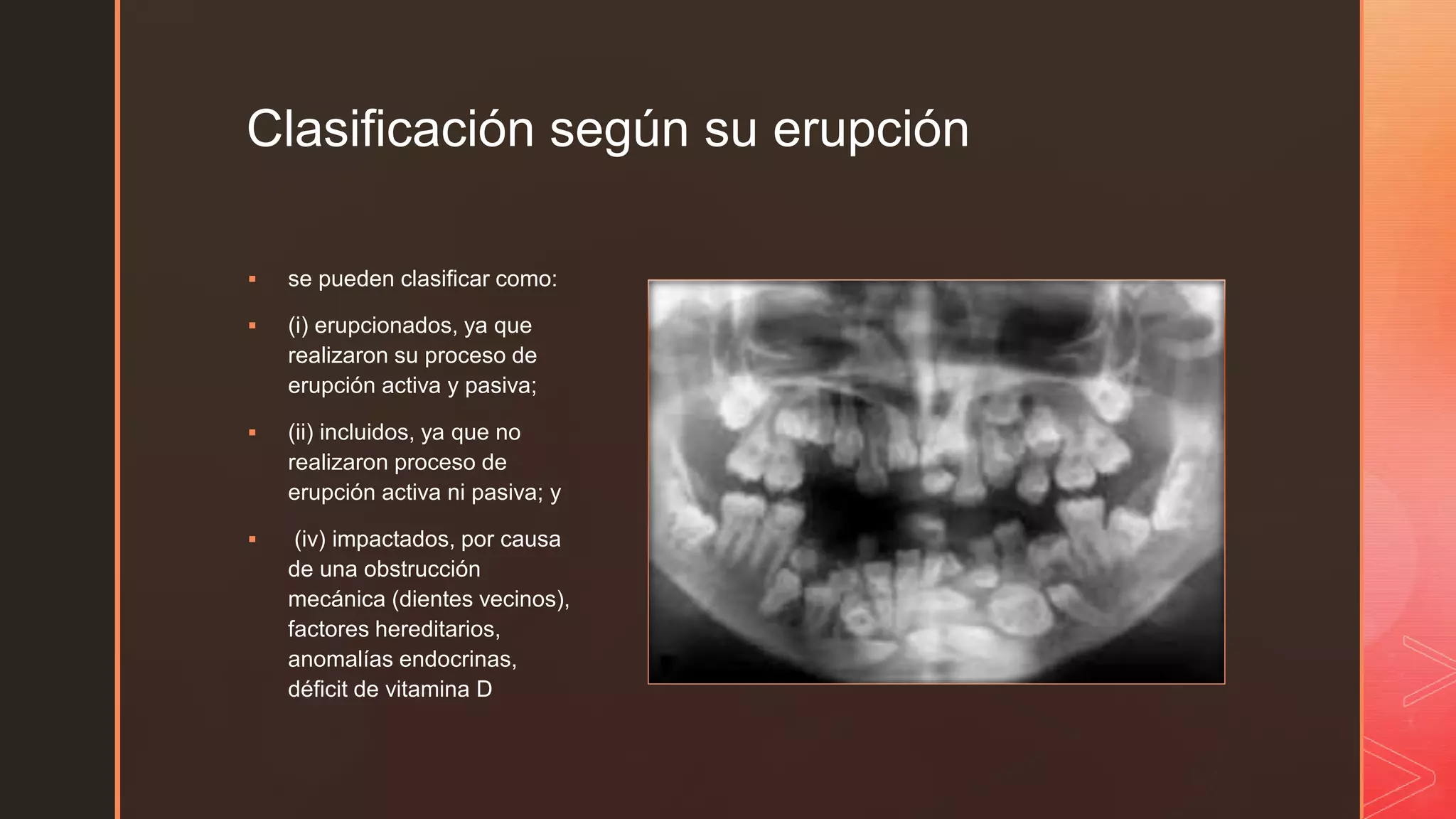 Clasificacion de dientes supernumerarios | PPTX