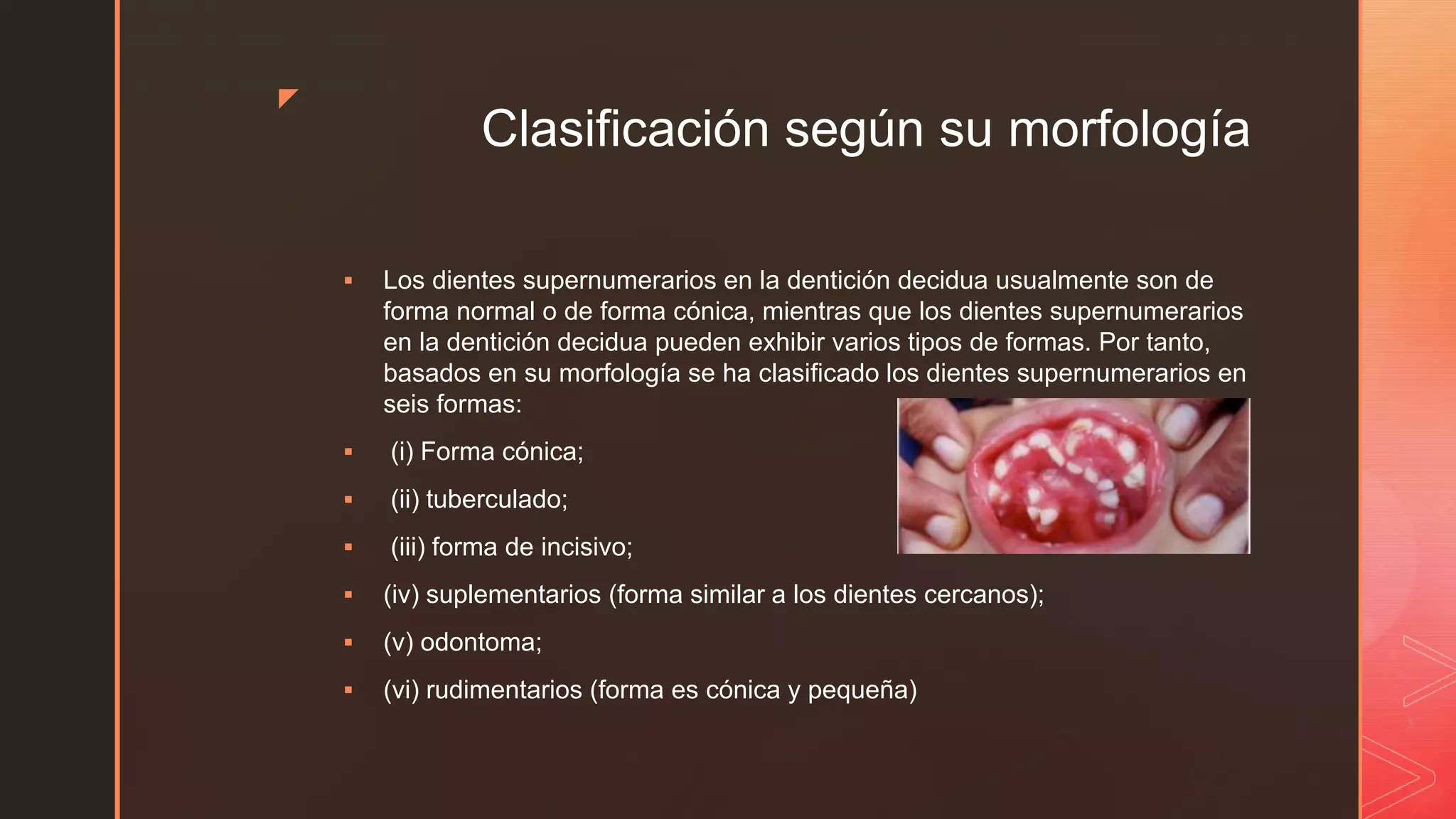 Clasificacion de dientes supernumerarios | PPT
