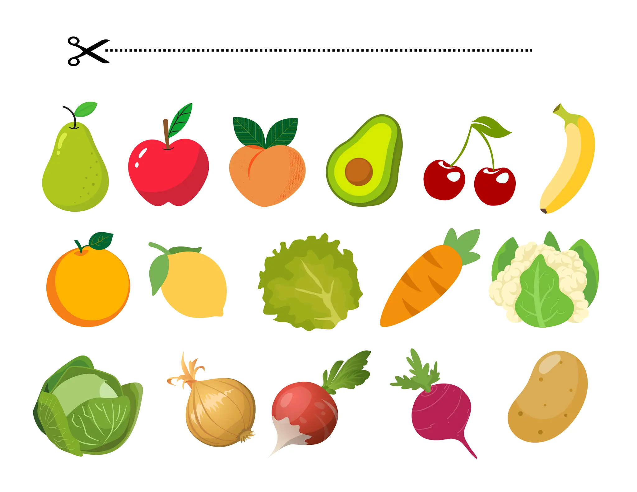 Clasificación De Frutas Y Verduras 1 Pdf