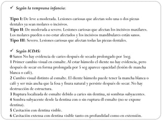 Clasificacion de la caries dental power | PDF