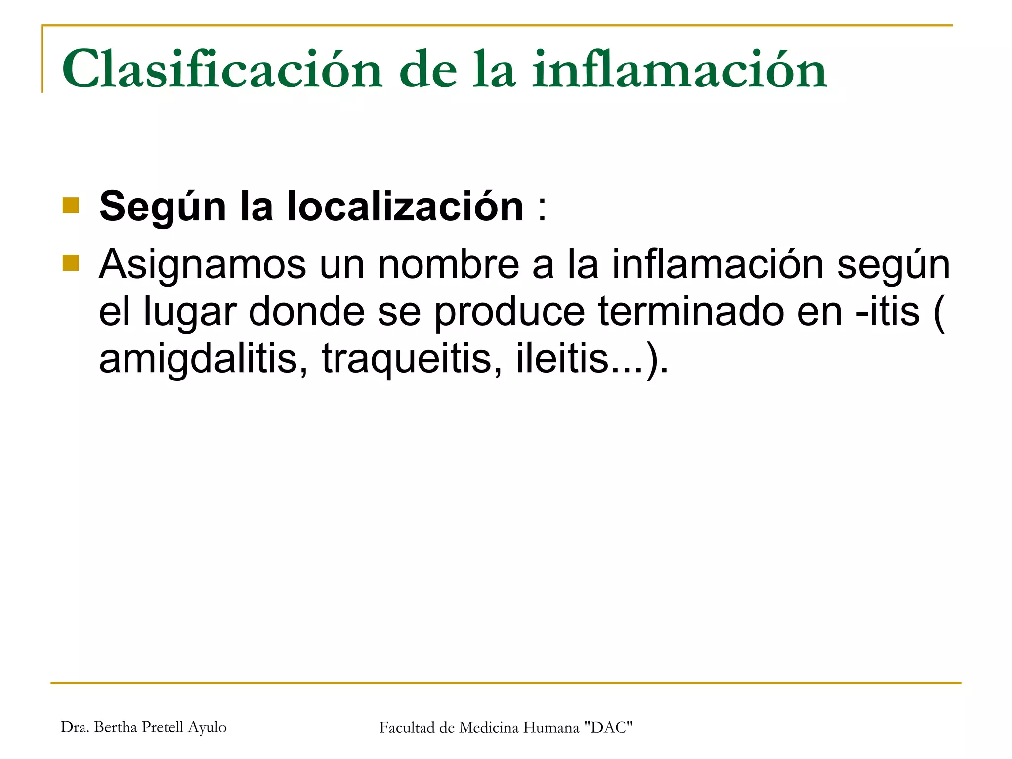 Clasificacion de la_inflamacion | PPT