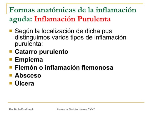 Clasificacion de la_inflamacion | PPT