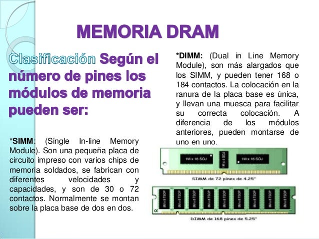 Clasificacion De Memoria Ram Y Rom - slingo
