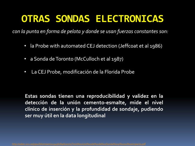 Clasificacion de las bolsas periodontales y sondeo periodontal (2) | PPTX