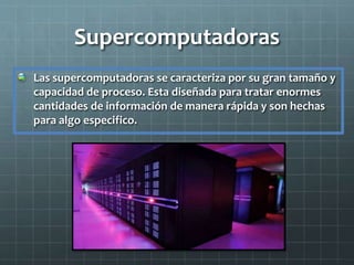 Clasificacion de las computadoras | PPT