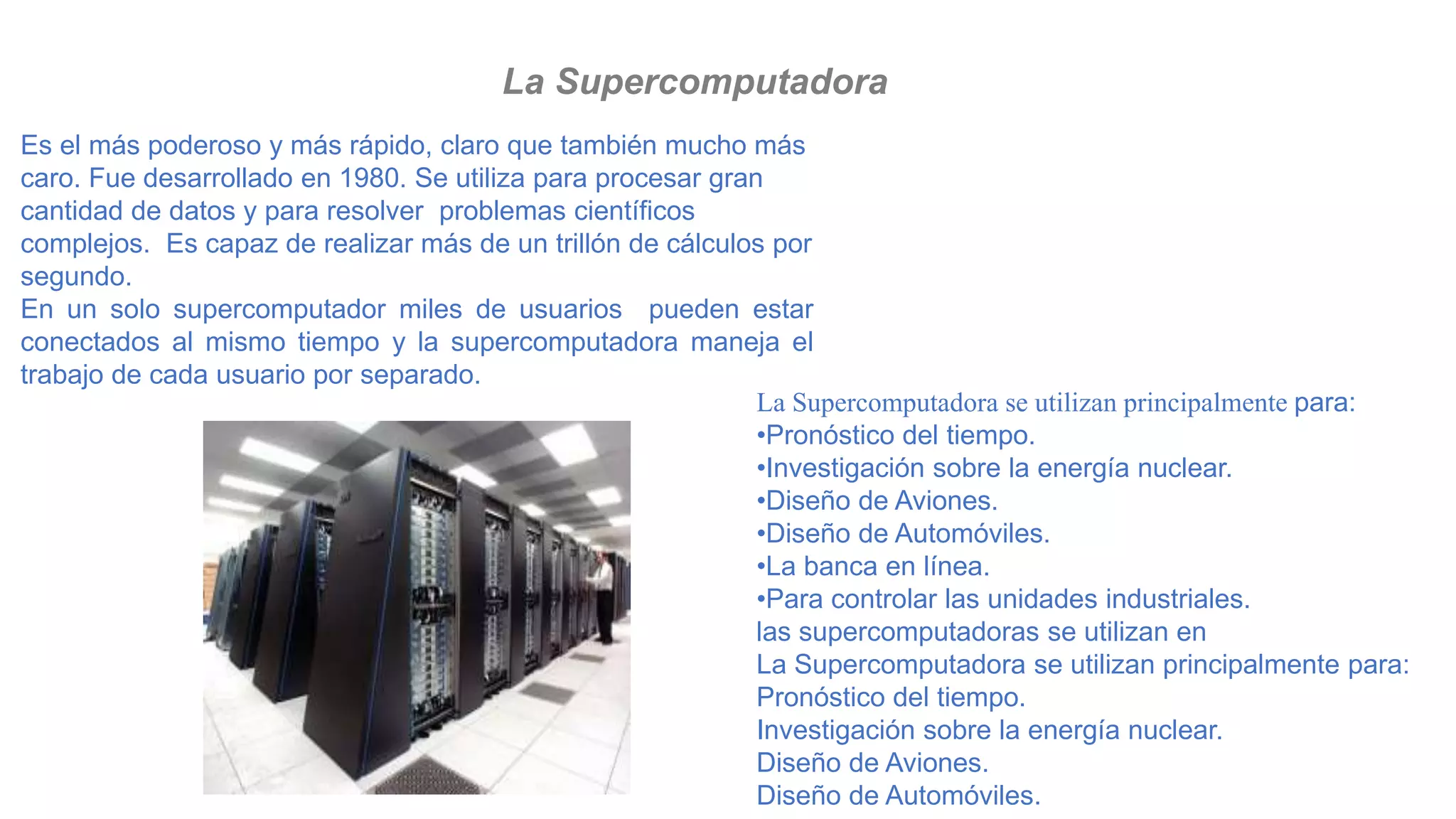 Clasificacion de las computadoras | PPTX | Computing | Technology ...