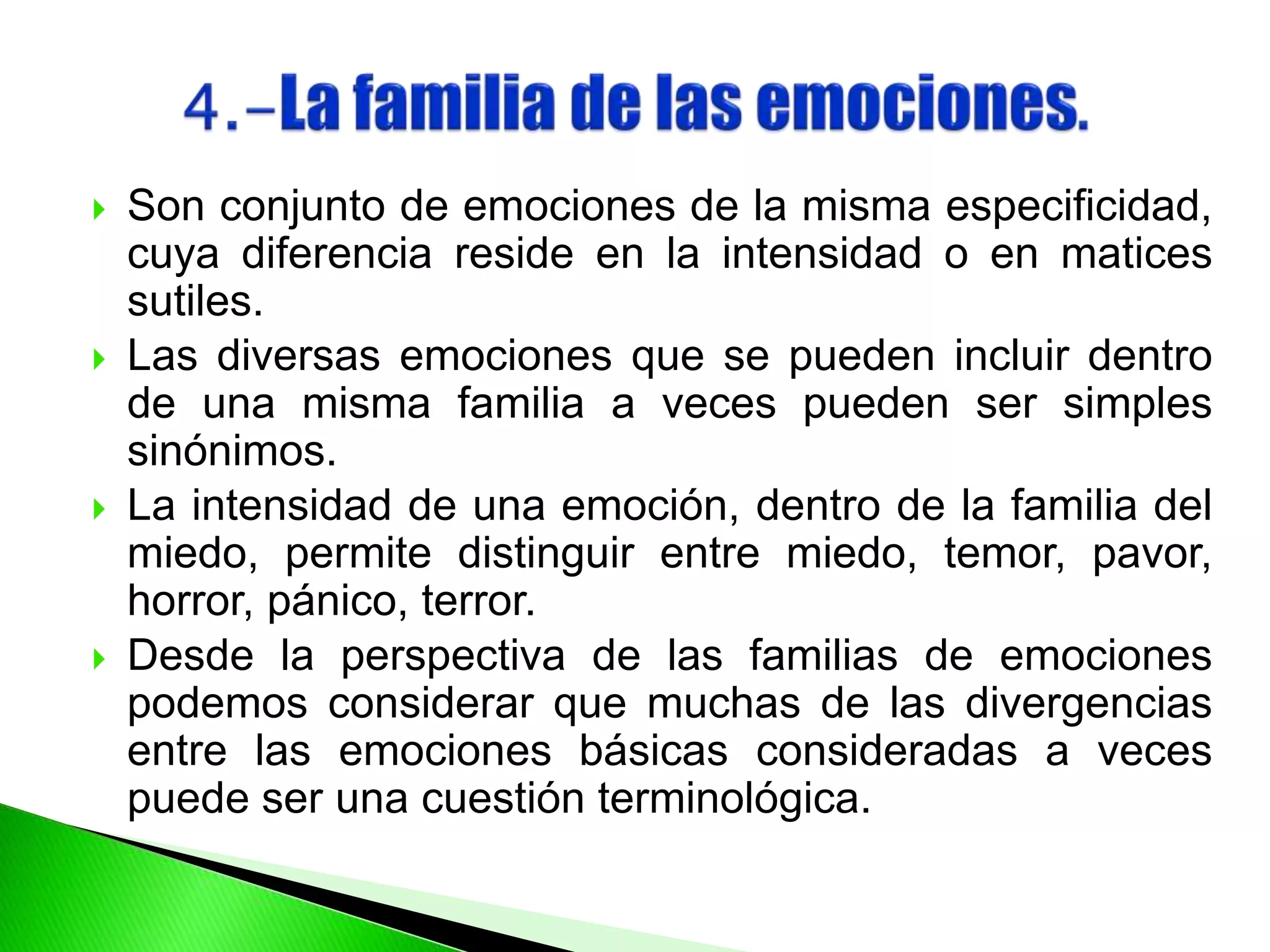 Clasificacion de las emociones | PPTX | Mental Health | Diseases and ...