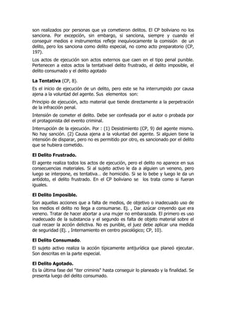 Clasificacion del delito | PDF