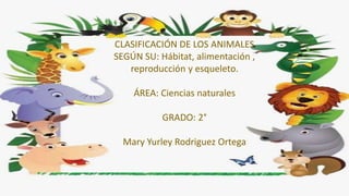 Clasificacion de los animales | PPT