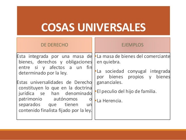 Clasificacion de los bienes 3era parte..