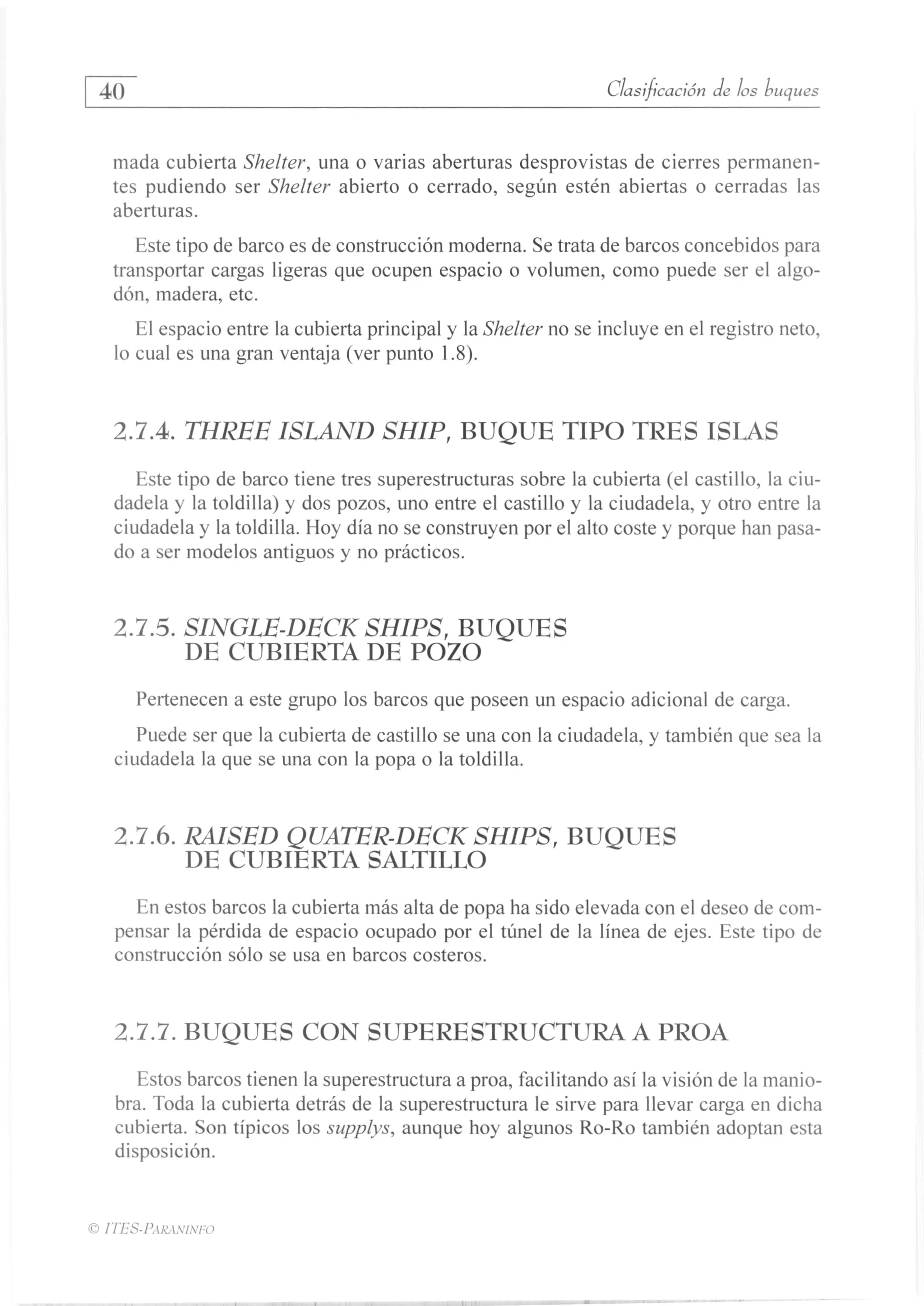 Clasificacion de los buques | PDF