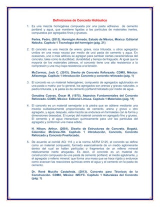 Clasificacion de los cementos bajo la norma mexicana | PDF
