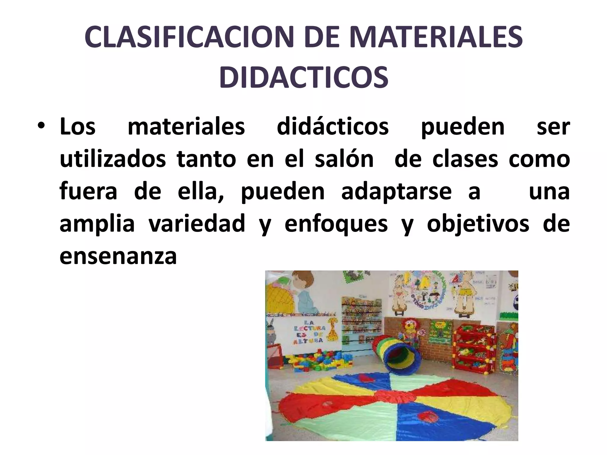 Clasificacion De Los Materiales Didacticos Pptx