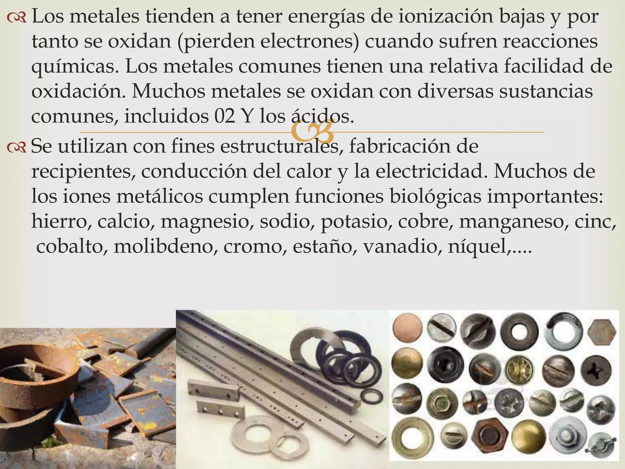 Clasificacion de los metales y no metales | PPTX