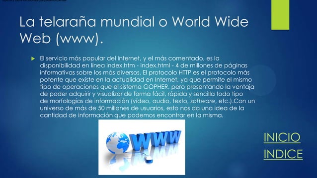 Clasificacion de los servicios de internet | PPT