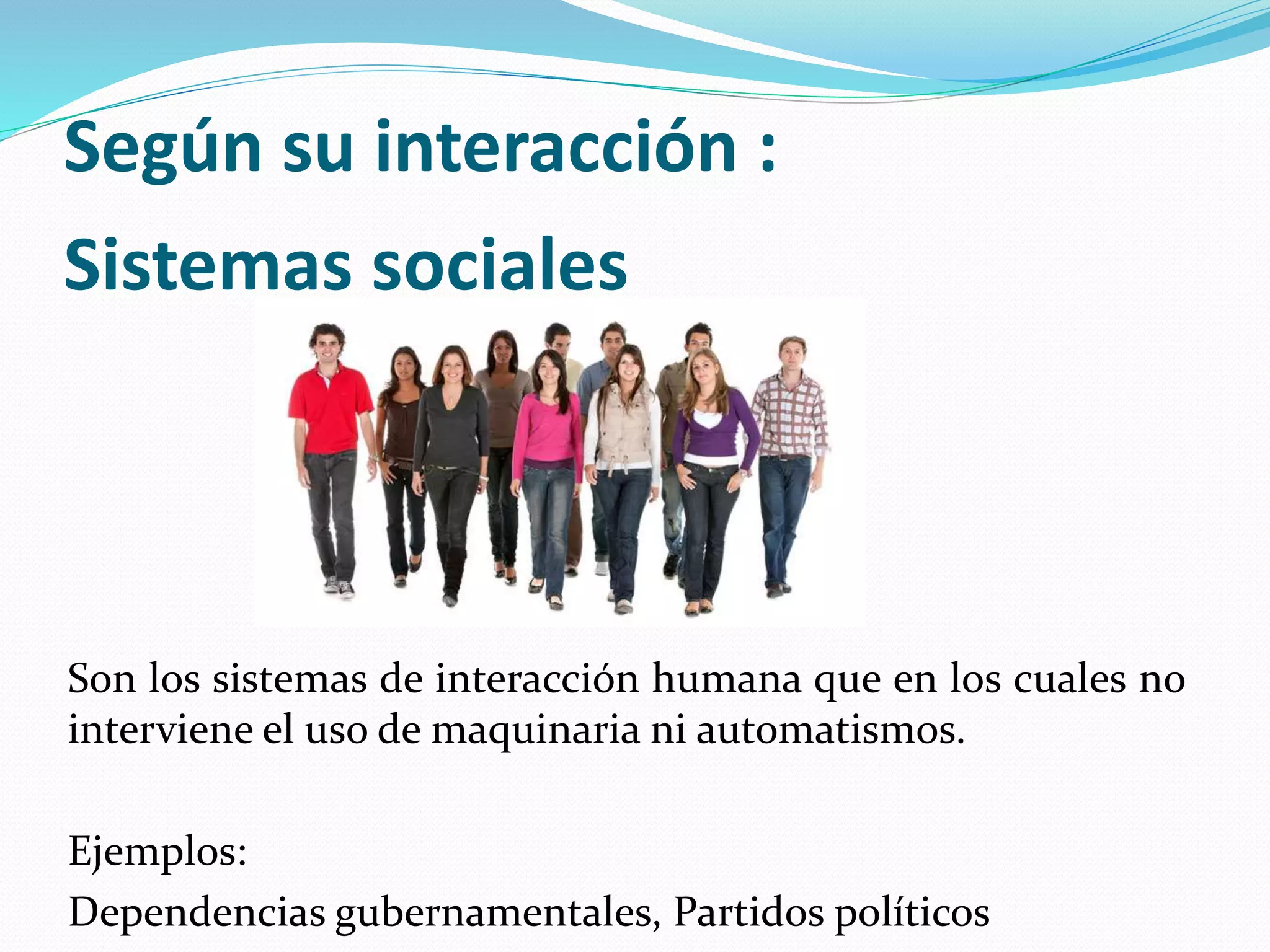 Clasificacion de los sistemas | PPTX