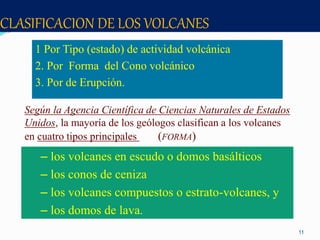 clasificacion de los volcanes..pptx volcanes | PPTX