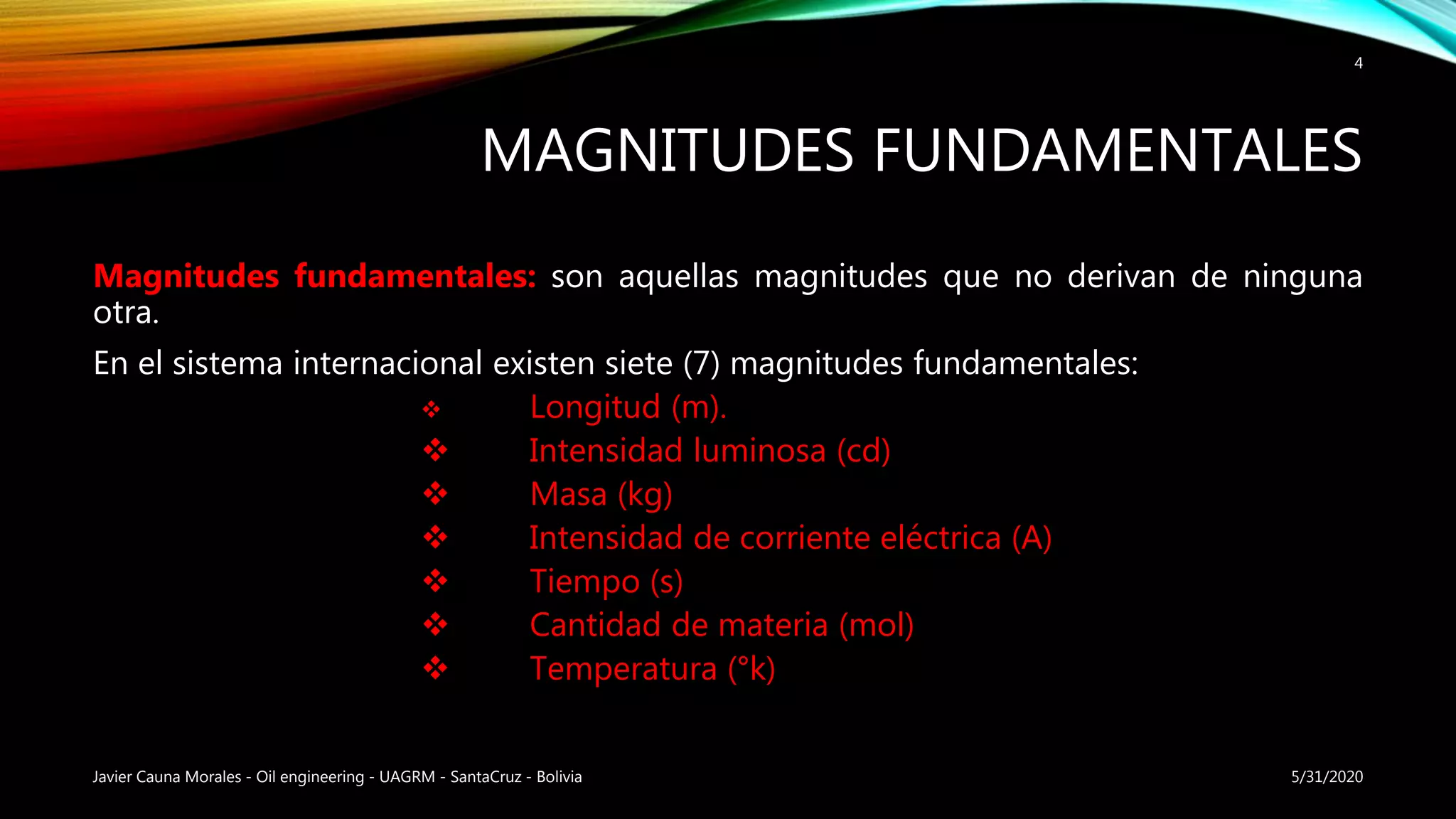 Clasificacion de magnitudes fisicas | PPTX