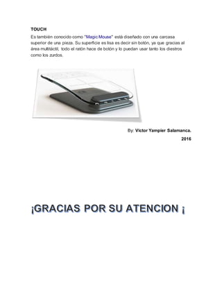 Clasificacion Del Mouse | DOCX