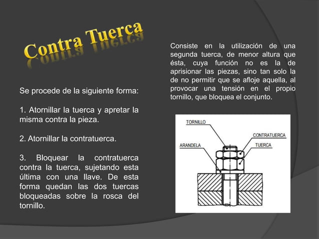 Clasificacion de tornillos