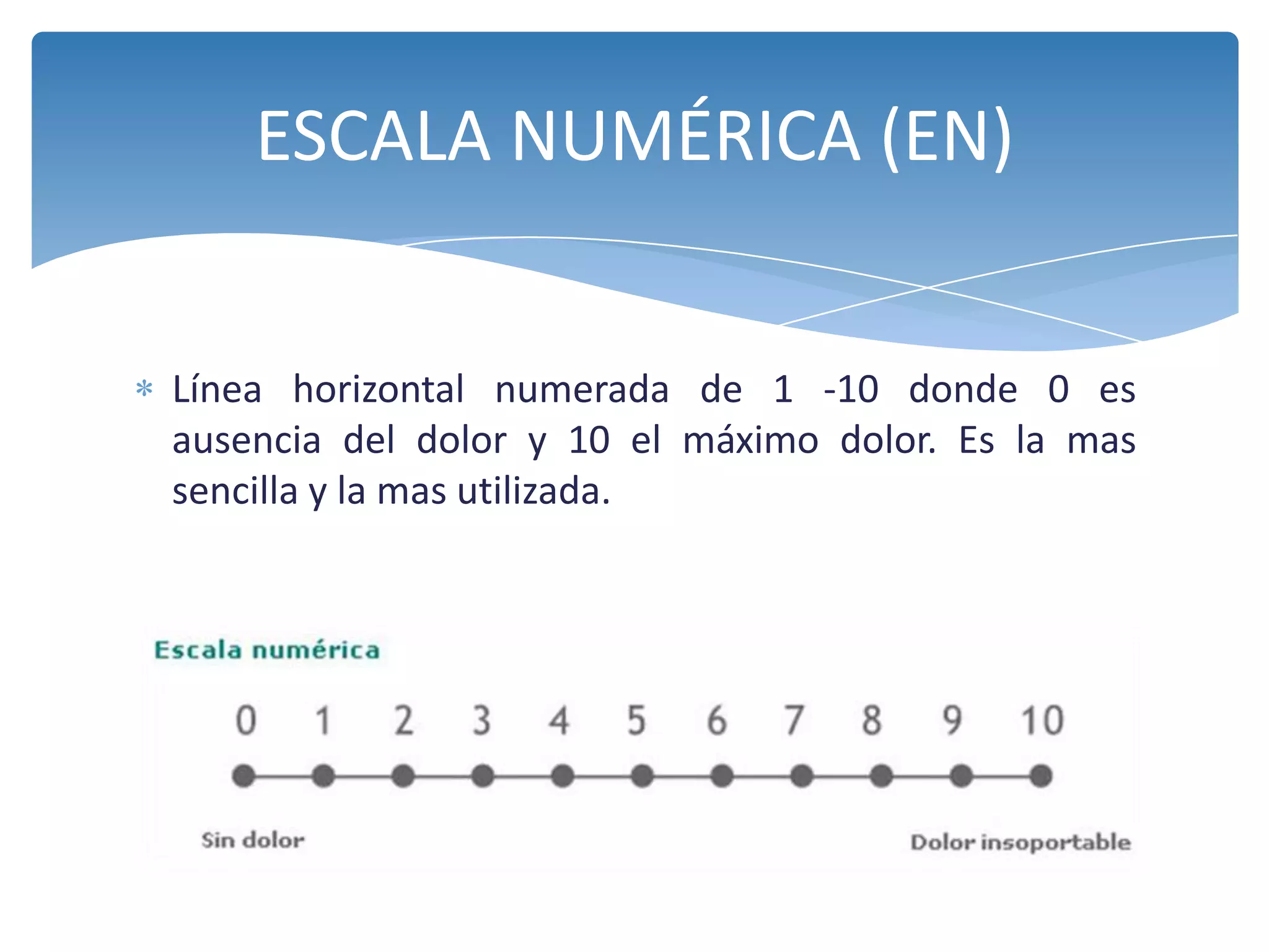 Clasificacion escala del dolor | PPTX